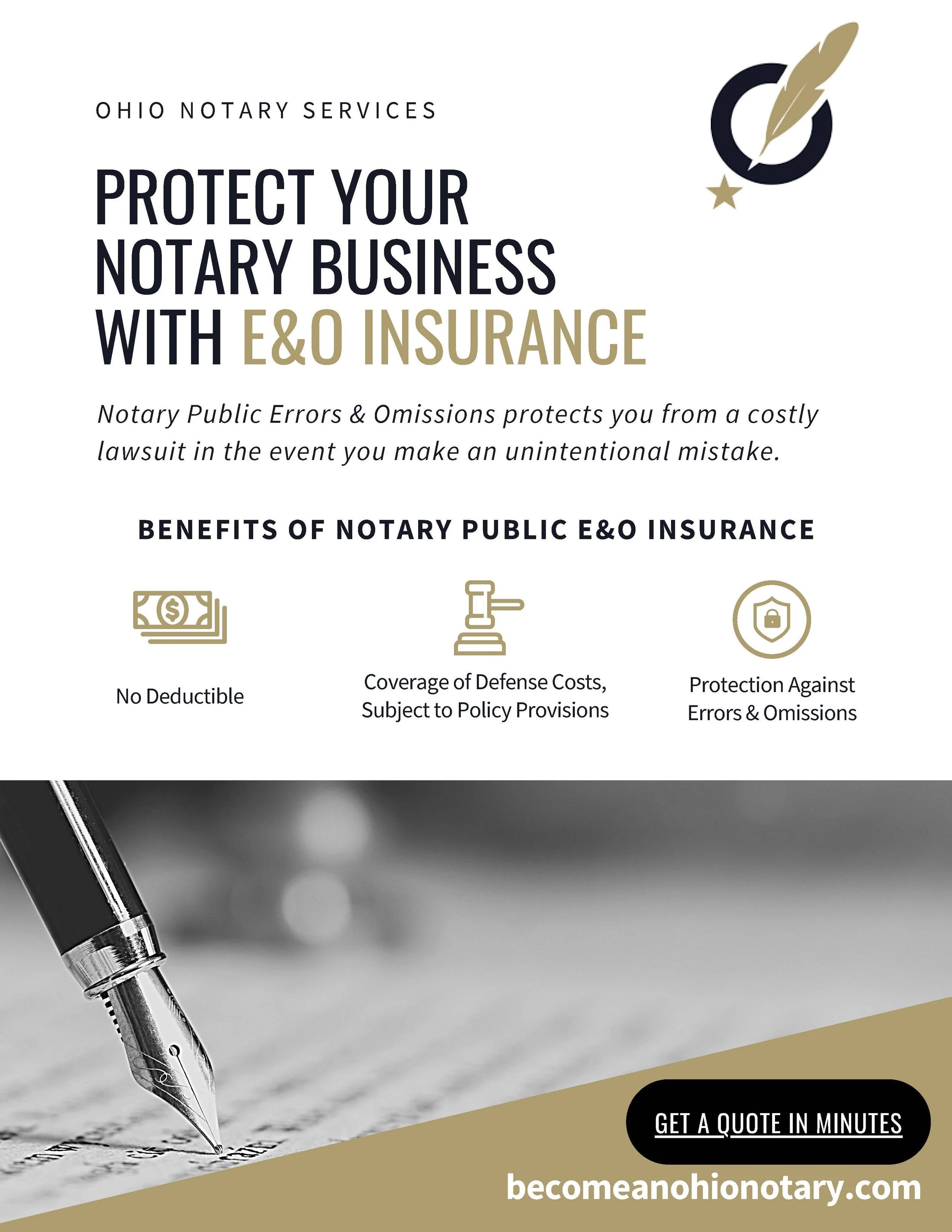 Ohio Notary Errors & Omissions Insurance for Less Than 30 Cents a Day